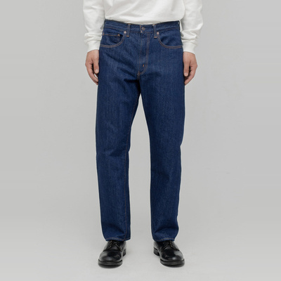 锥形505拉链弹性赤耳牛仔长裤