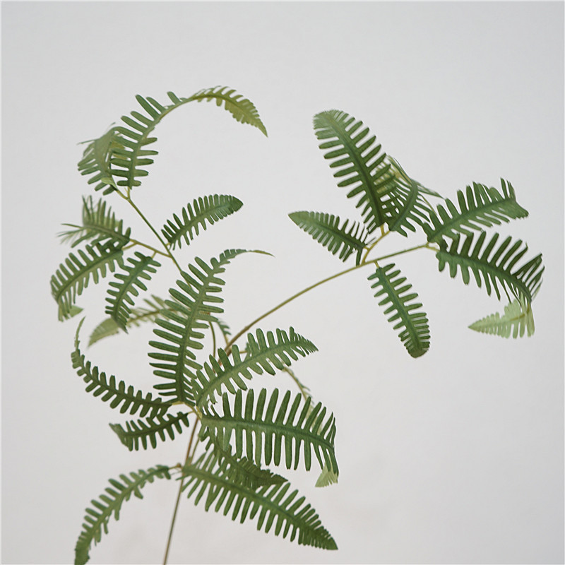 北欧ins仿真绿植叶子小枝芒蕨叶插花配草网红店摆放植物软装陈设