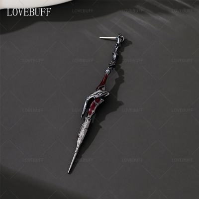 lovebuff周边银翼恶魔卡耳钉