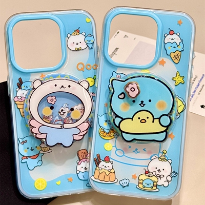 酷儿摇摇乐磁吸支架适用传音HOT40手机壳15pro/红魔10Spro+可爱infinx Smart8情侣Phone3Apro华硕ZenFone10软