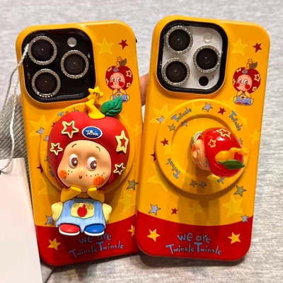 苹果套头星星小人磁吸支架适用魅族21/22/20硅胶meizu21class手机壳note16/9/16spro/18可爱17PRO/Lucky08软