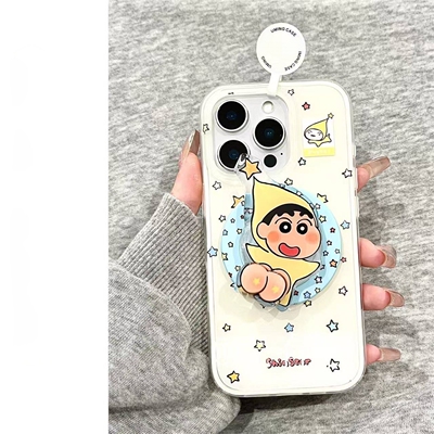 旋转屁股小新磁吸支架适用努比亚Z60pro手机壳Z80 ULTRA/Z70/Z50Spro/ZTE-A51/Z11趣味MAX/N2/11pro可爱10AIR