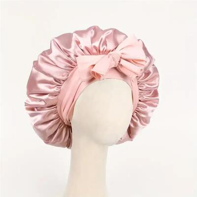 Satin Bonnet Silk Bonnet Bonne For Sleeping Hair Bonnet 睡帽