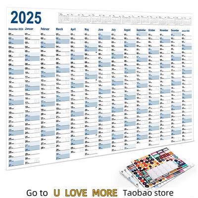 Calendar Year 2025 Desk Calendar Planner Memo Wall Calendar