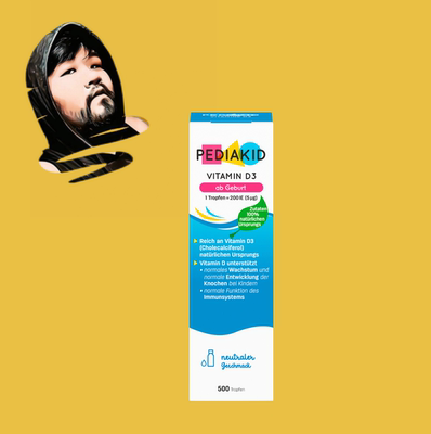 德国直邮【全场满300包邮】Pediakid维生素D3滴剂,20ml