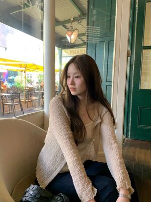 ounce韩国东大门女装2026春夏高品不规则褶皱开衫女宽松百搭上衣