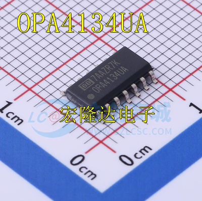 OPA4134UA OPA4134 SOP-14 四路音频运算放大器IC 全新原装 芯片