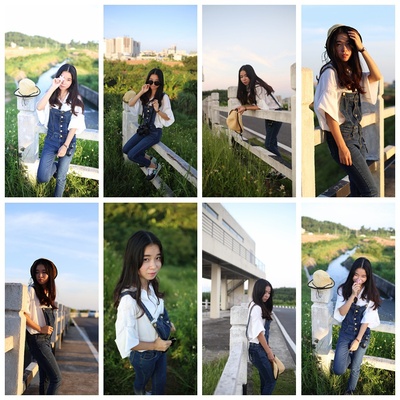 RAW原图路边小清新人像写真索尼原片精修调色修图练习arw图片素材