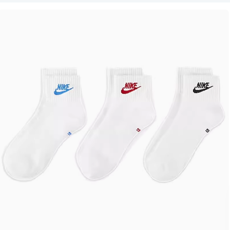 Nike耐克男袜女袜红勾袜训练运动休闲袜透气中筒袜DX5074-911