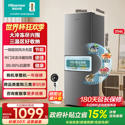 热卖5万+海信256一级节能冰箱