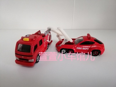 多美卡TOMICA 六轮双机械臂 FIRE救火车卡车1:64合金跑车旧车散车