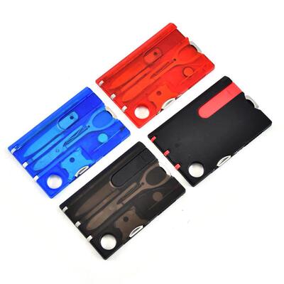 12 In 1 Pocket Credit Card Portable Multi Tools Outdoor Surv