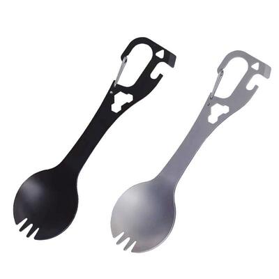 5 In 1 Camping Spork Spoon Multi Tool Copener Cutlery1