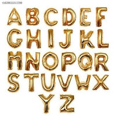 16A-Z Gold Alphabet Letters Balloons Foil Balloon Birthday