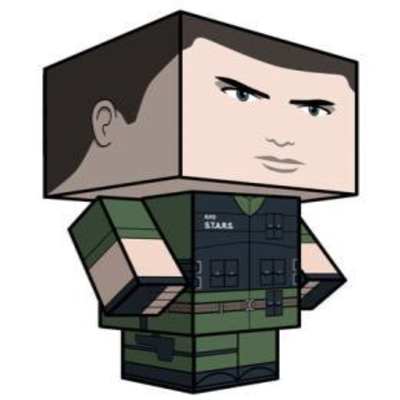 纸箱人系列之生化危机 克里斯Chris Redfield 纸模型