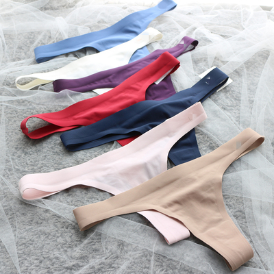 T1498｜2条外贸欧美内裤女丁字裤紧实弹力窄面t裤光面纯色基础
