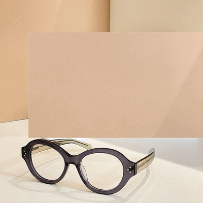 椭圆素颜平光眼镜架男女款复古风