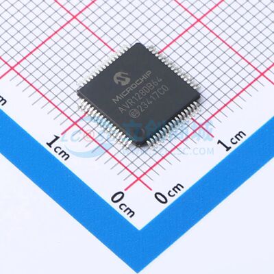 单片机(MCU/MPU/SOC) AVR128DB64-I/PT TQFP-64(10x10) 电子元件B