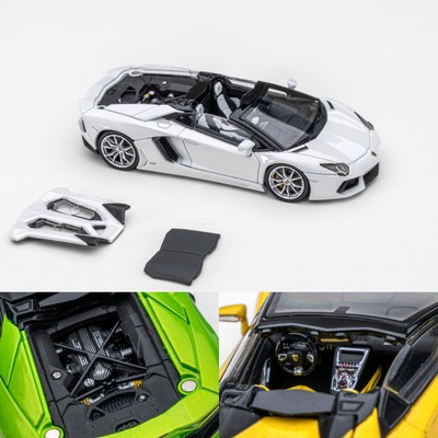 CG 1/64 兰博基尼大牛埃文塔多 LP700敞篷 磁吸开盖 合金汽车模型