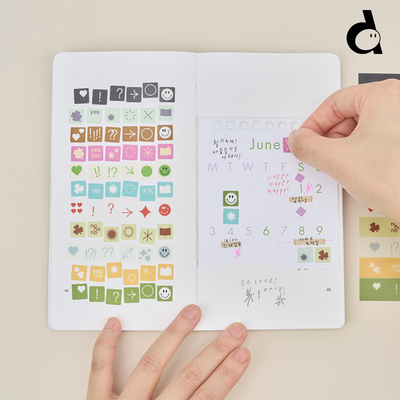 duye度也 韩国analogue keeper重点索引字母箭头圆圈标签贴纸手帐