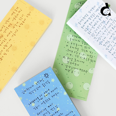 韩国oab无粘性手帐便签小清新