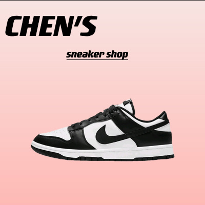 Nike/耐克 Dunk  黑白熊猫休闲复古男女滑板鞋 杭州仓 DD1391-100