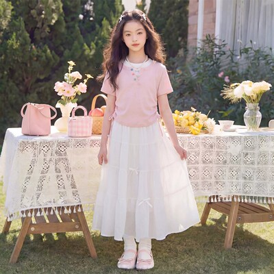 女童夏季高级感裙子26新款女孩