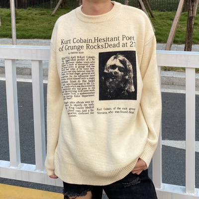 柯本vintage毛衣重磅美式圆领