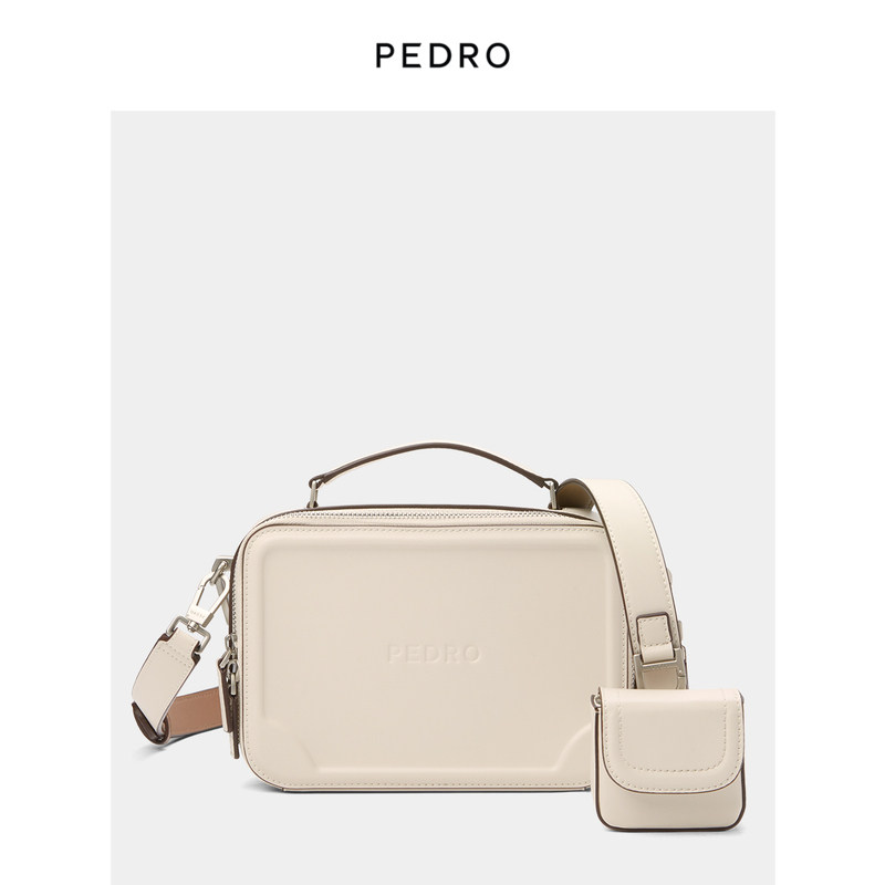 PEDRO斜挎小方包23新款男士宽肩带拉链手提包休闲PM2-26320188_虎窝淘