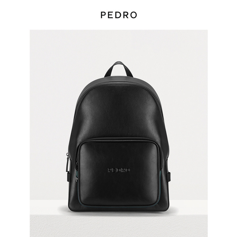 PEDRO大容量双肩包男士多功能书包休闲包拉链电脑包PM2-26320122_虎窝淘