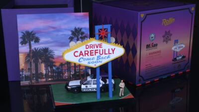 rollin 1:64香港展会限定 拉斯维加斯 场景套装含人偶汽车模型