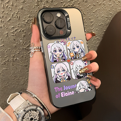 伊蕾娜适用苹果15pro手机壳iPhone14魔女之旅13mini二次元12日漫11动漫xsmax彩银xr高级感x小众8plus新款7p男