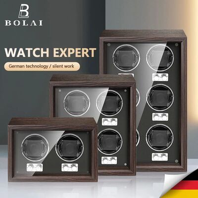 BOLAI Luxury Brand Wood Watch Winder High-End 1 2 4 Slot Aut