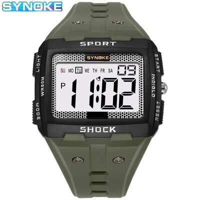 SYNOKE New For Men Sports Electronic Watch Waterproof Night