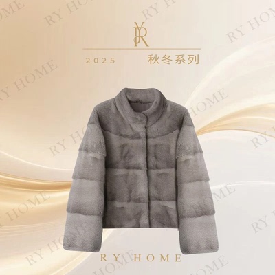 【容雨RYHOME】丹麦进口皇冠短一水貂外套254W2764