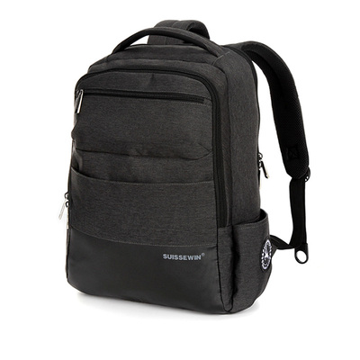 口袋多隔层多双肩包电脑背包厚实