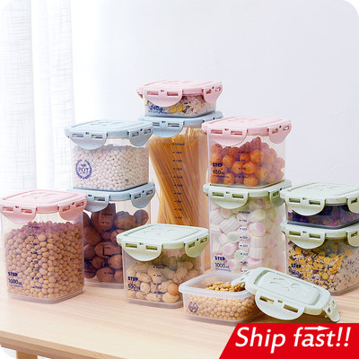 kitchen food plastic storage container box can bean bottle