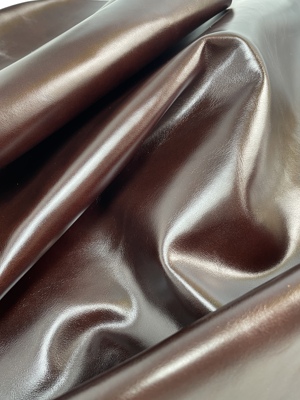 H974厚度1.2mm进口头层咖啡色牛皮手感微挺