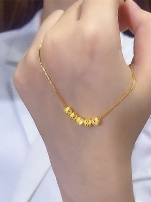 网红爆款五福临门项链女