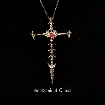 Vintage古着 Anatomical Cross 项链 十字架