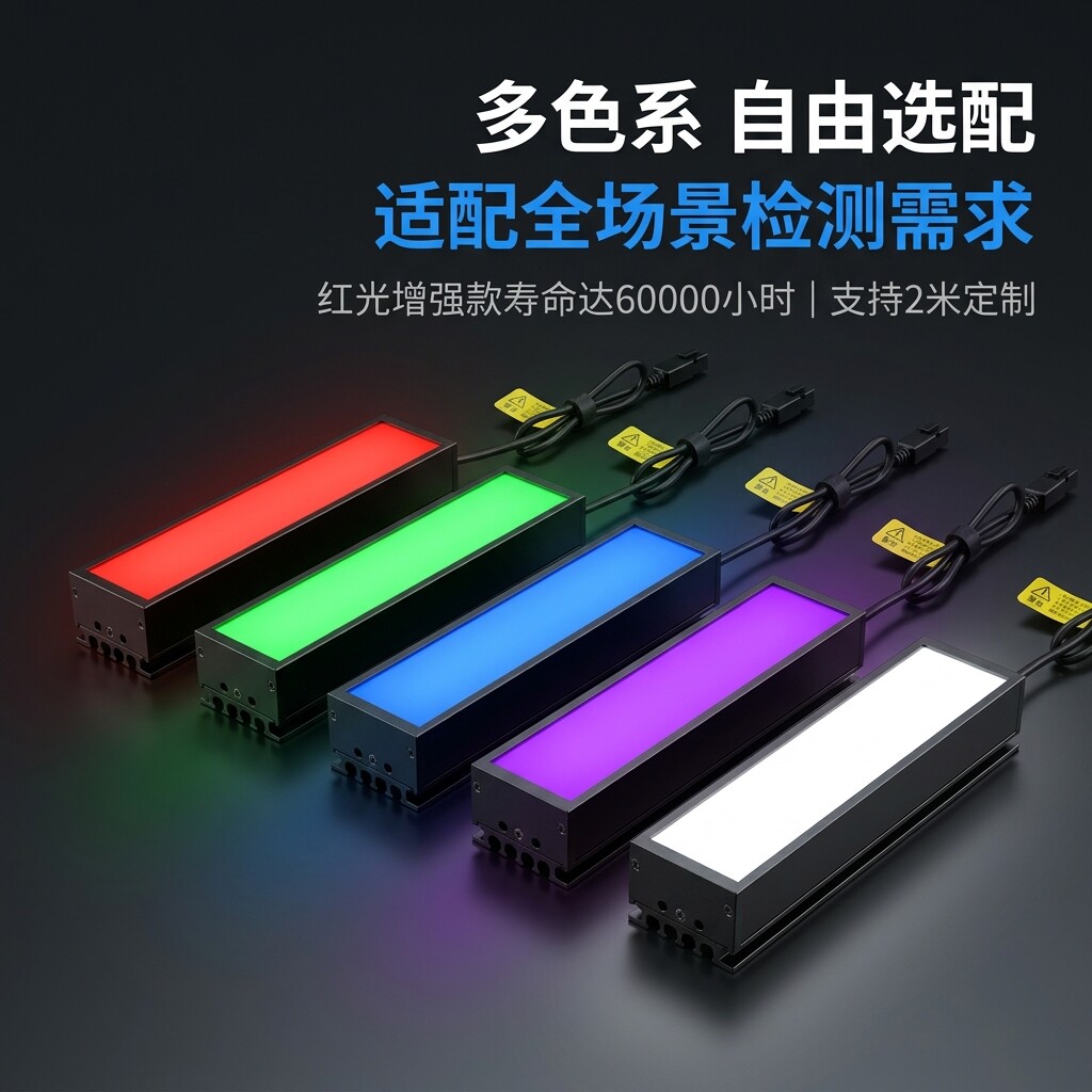 24v 6500K 白光长条光源视觉检测设备工业相机补光灯