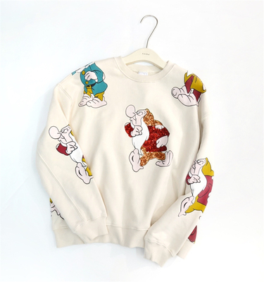 纸袋家宽松纯棉加厚圆领卫衣