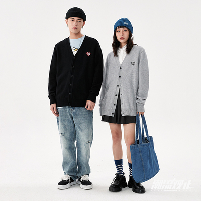 潮流RAVENOUS针织开衫男女同款