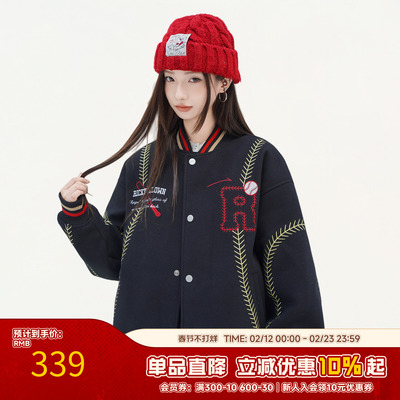 RIC运动棒球夹棉棒球服夹克潮牌