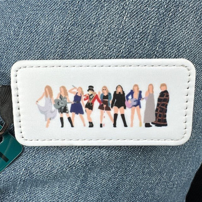 跨境新款Taylor Inspired Keychain 创意泰勒风格皮革钥匙圈配件