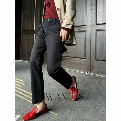 BUWANJUST 【百搭小黑裤】百搭显瘦笔笔直小脚铅笔裤 B2062