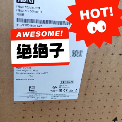 议价6SL3210-1PE28-0AL0变频器99包装适用