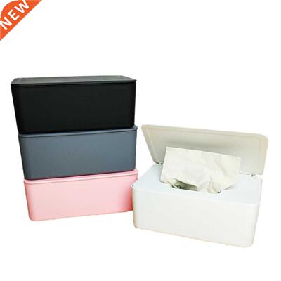 Solid Color Rectangular Napkin Storage Box Tissue Dispenser