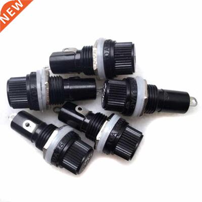 10pcs 5x20mm Fuse Holder 250V 10A Panel Mount Screw Cap Glas