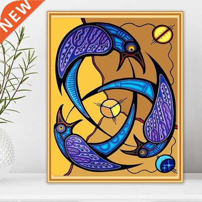5D Full Drill Diamond Painting Kits Alien Birds Farmhouse Di